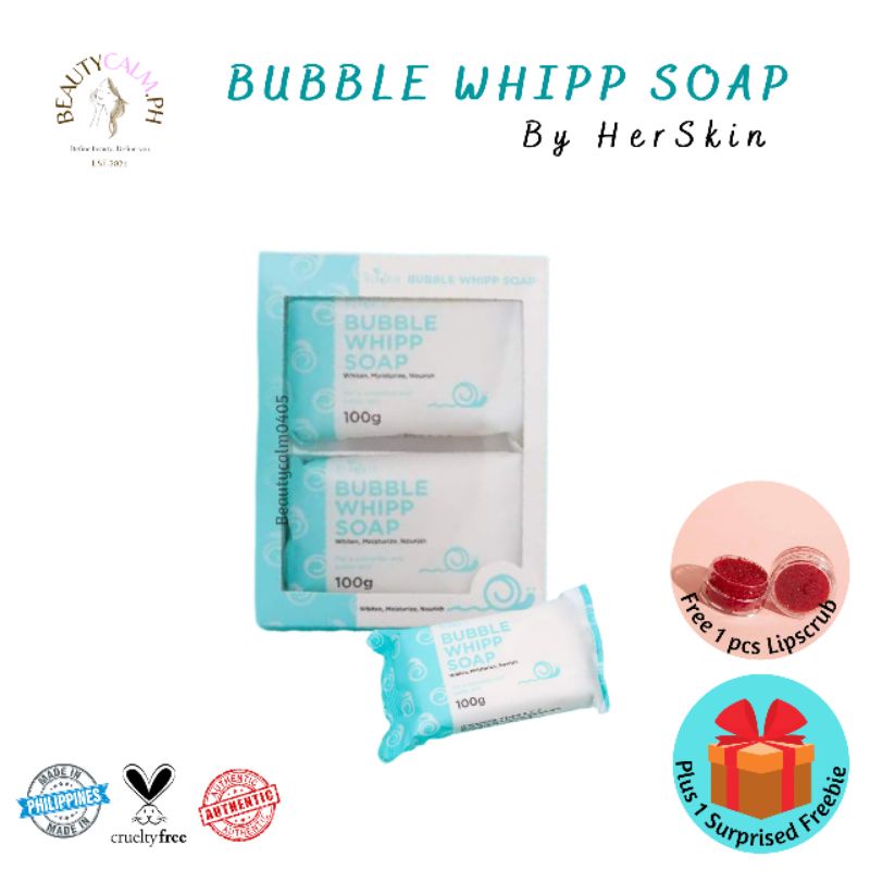 HERSKIN BUBBLE WHIPP SOAP WITH GLUTATHIONE With Freebie Per Transaction ...