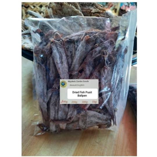 Dried Fish Pusit Ballpen 100g, 250g | Shopee Philippines