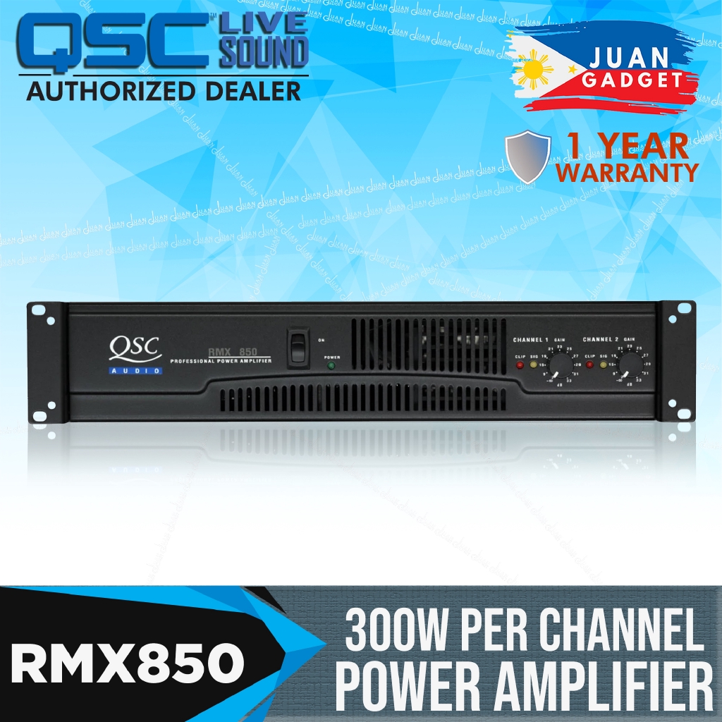 QSC RMX850 Power Amplifier (300 W per Channel) | Shopee Philippines