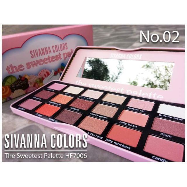 SIVANNA COLORS Eyeshadow The Sweetest Palette HF7006 | Shopee Philippines