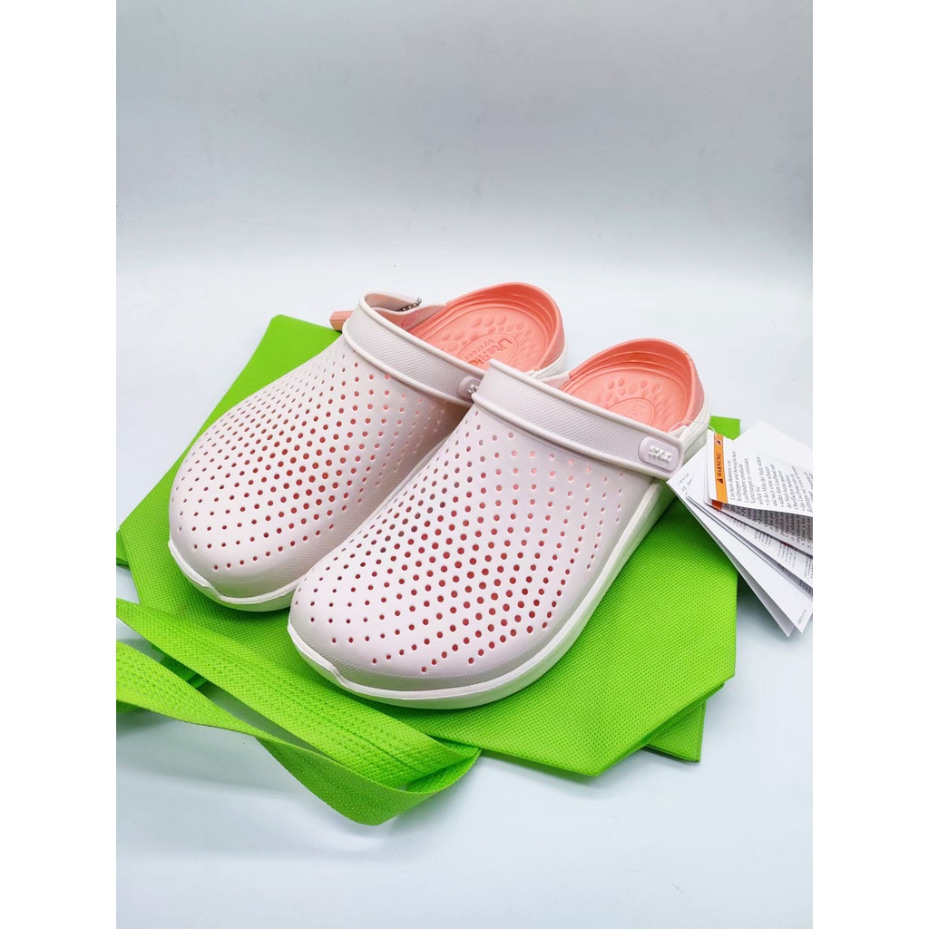 crocs literide slip ons for women with eco bag | Shopee Philippines