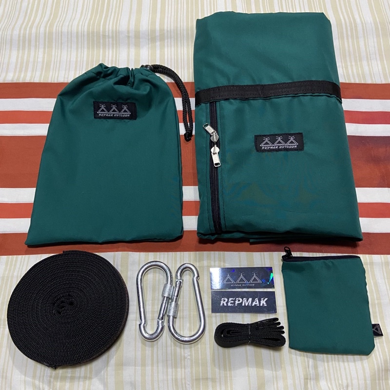 RepmaK Heavy Duty Cocoon-type Hammock / Outdoor hammock with carab and ...