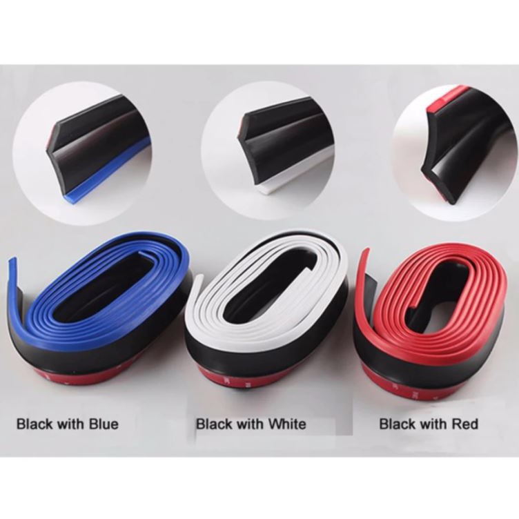 Car Samurai Lip Skirt Side Skirt rubber protection with lining | Shopee ...