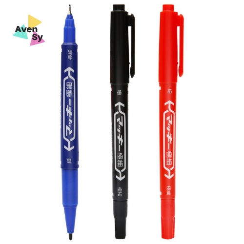 Aven Sy DOUBLE fine& Very fine MARKER PEN School Supplies | Shopee ...