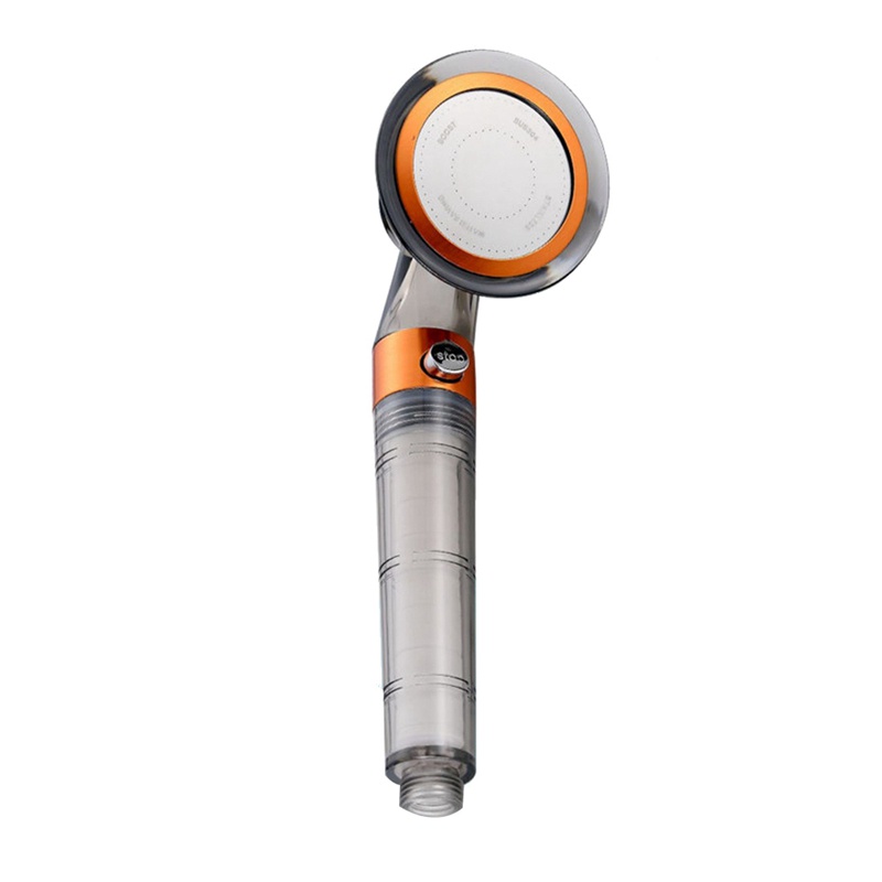 ☜High Pressure Stop Button Switch Shower Head Rainfall Water Saving Replaceable Filter Nozzle ...