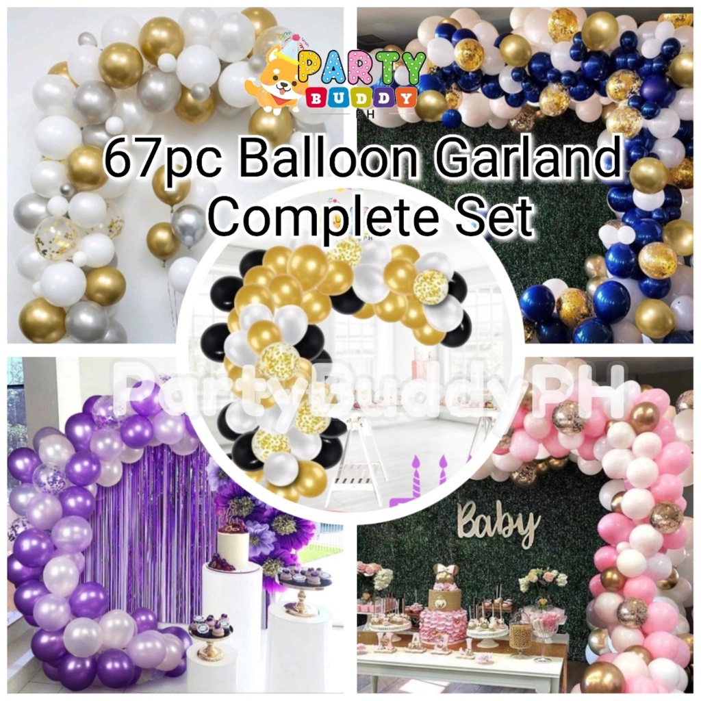 NEW! 67pc Garland 3-Tone Triple Balloon Set (With Balloon Chain ...