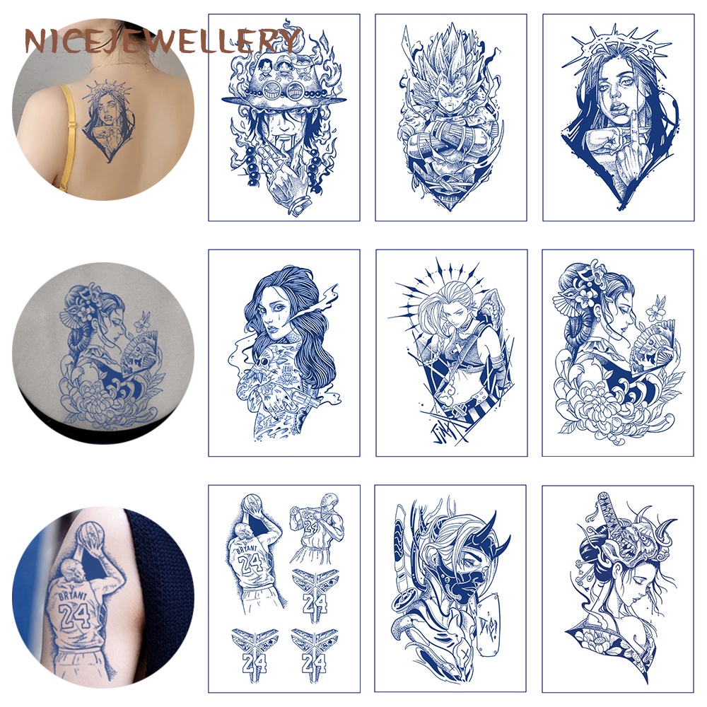 Long Lasting Tattoo Stickers Anti Allergy Punk Tattoo Water Proof ...