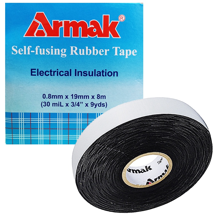 ARMAK Self-fusing Rubber Tape Electrical Insulation 0.8mm x 19mm x 8m ...