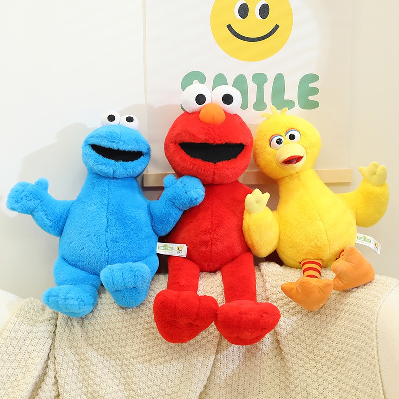 Ellen 60cm Sesame Street Plush Toys ELMO COOKIE MONSTER BIG BIRD ...