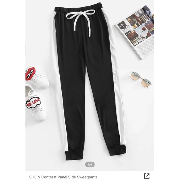 Black and White Pants (2XL) | Shopee Philippines