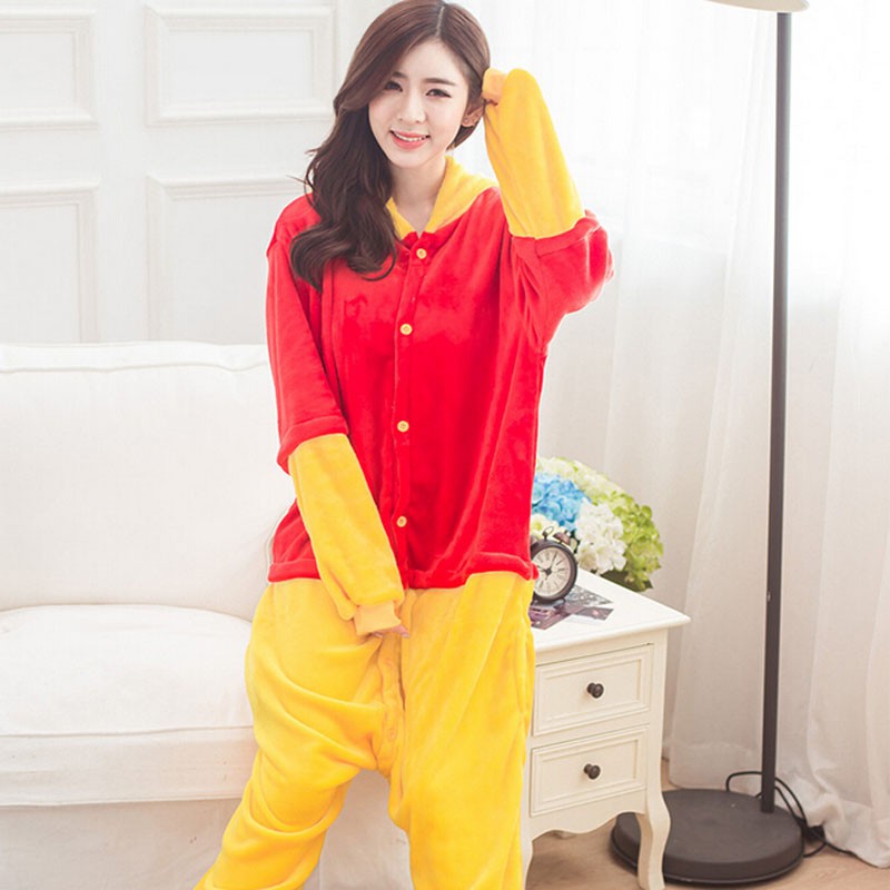 Kigurumi Onesie Anime Cosplay Home Night Wear Warm Jumpsuit girl pajama ...