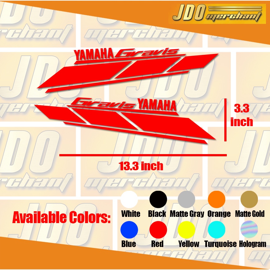 yamaha Mio Gravis Stickers 2pcs | Shopee Philippines