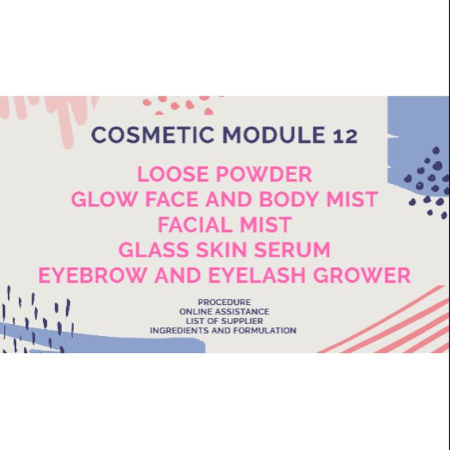 COSMETIC MODULES (BROWSE PHOTOS FOR THE AVAILABLE MODULES) | Shopee ...