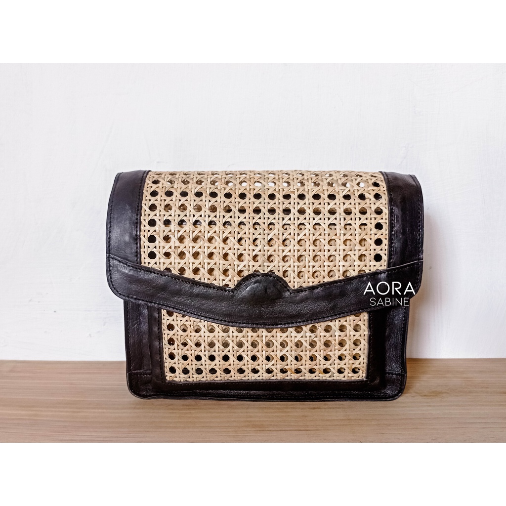 Rattan Bag, Handbag, Summerbag, Rattan Leather, Leather Bag, Bali Bag ...