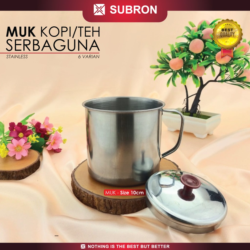 Subron Muk Stainless 10 cm 550ml Multipurpose Cup Coffee Tea Milk ...