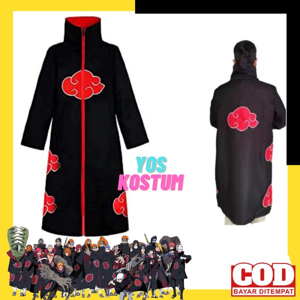 Naruto Itachi Uchiha Akatsuki Cloak Costume Adult Anime Cosplay Manga ...