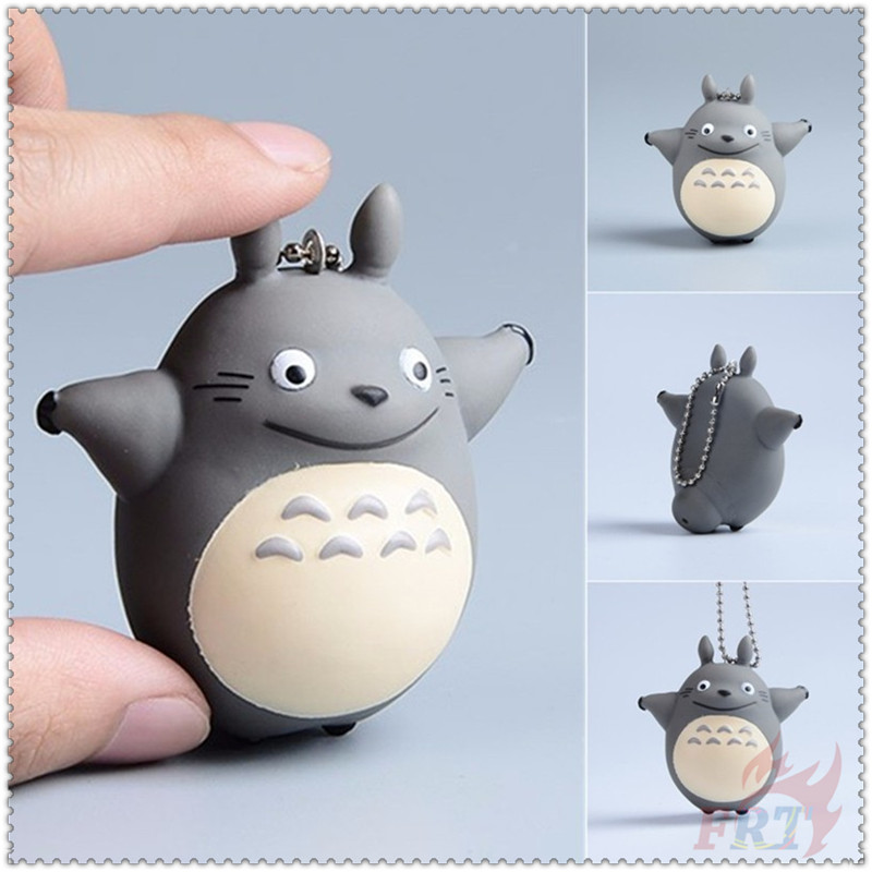 TOTORO Keychains 1Pc Cartoon Film Kids Toy KeyRing Pendant Doll ...