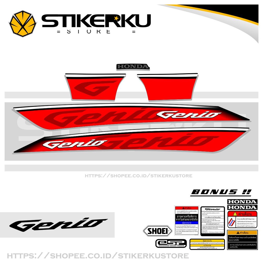 Genio STOCK DECALS/GENIO Graphic STRIPING/Contest/GENIO STICKER/New ...