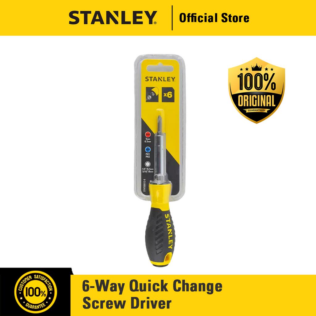 Stanley 68012-8 6-Way Quick Change Screw Driver | Shopee Philippines