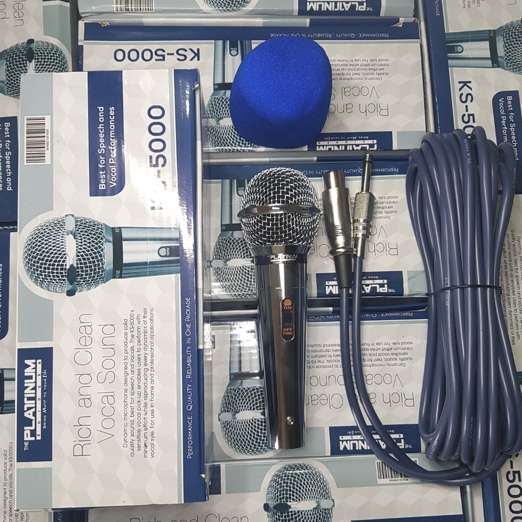 Platinum Microphone ORIGINAL 10 meters KS-5000 free/sponge | Shopee ...