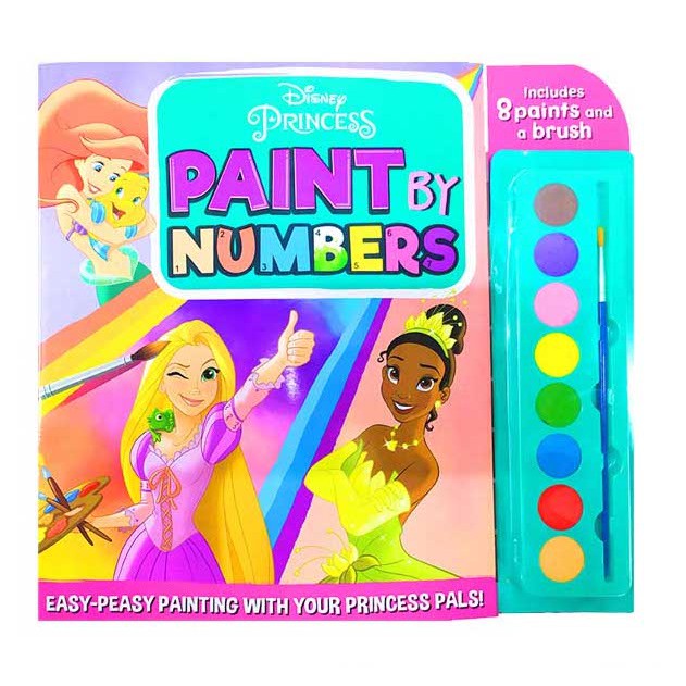 Disney Princess Paint by Numbers | English | Coloring Book | Activity ...