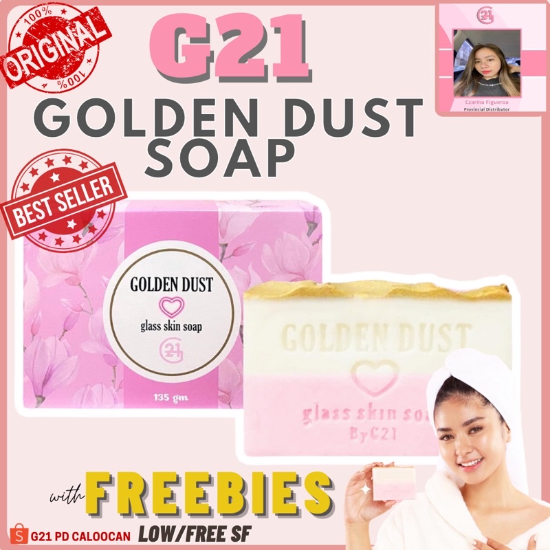 G21 Golden Dust Soap Regular Size/Mini Size with FREEBIE | Shopee ...