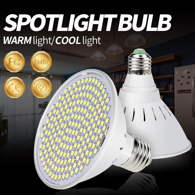 220V Spotlight E27 Bumbilya Led Lamp 110V Focos Bulb Spot Light Home ...