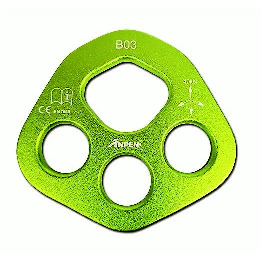 Rappelling and Climbing 4 Hole Rigging Plate | Shopee Philippines
