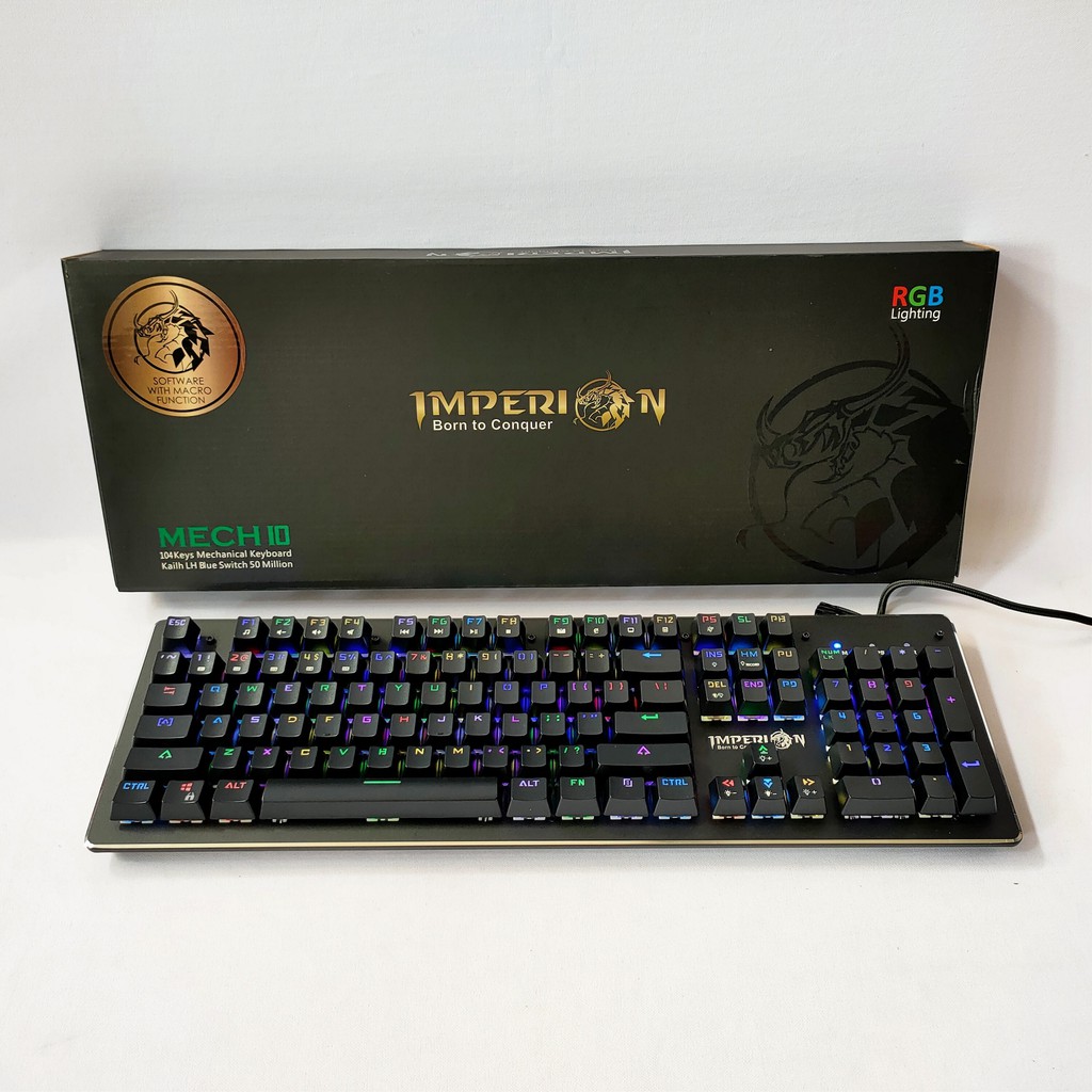 Imperion Mech 10RGB Mechanical Gaming Keyboard | Shopee Philippines