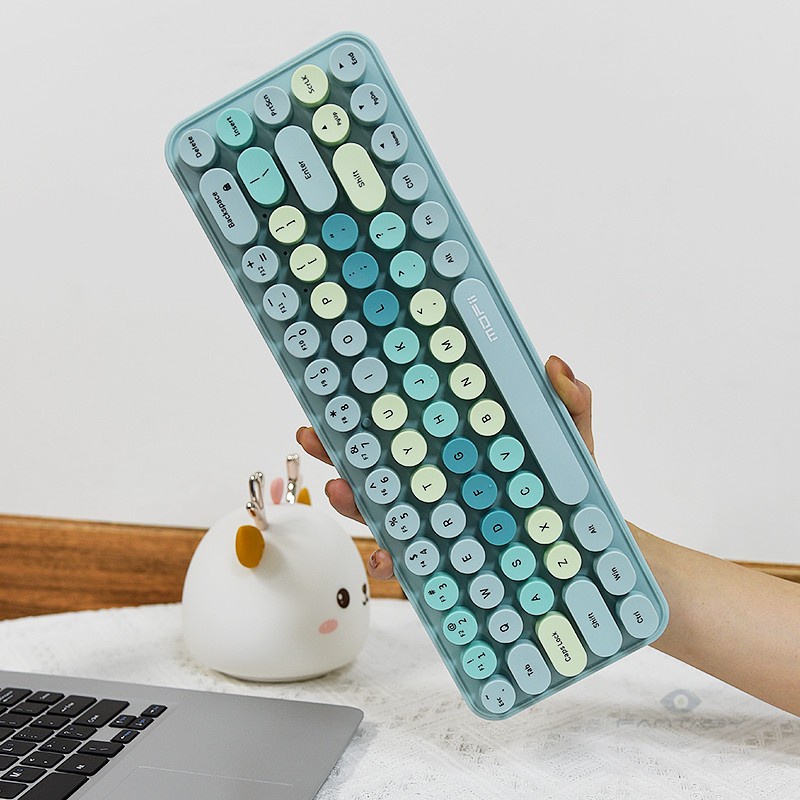 MOFii iMini Cute Mute Wireless Keyboard and Mouse Set Home Office ...