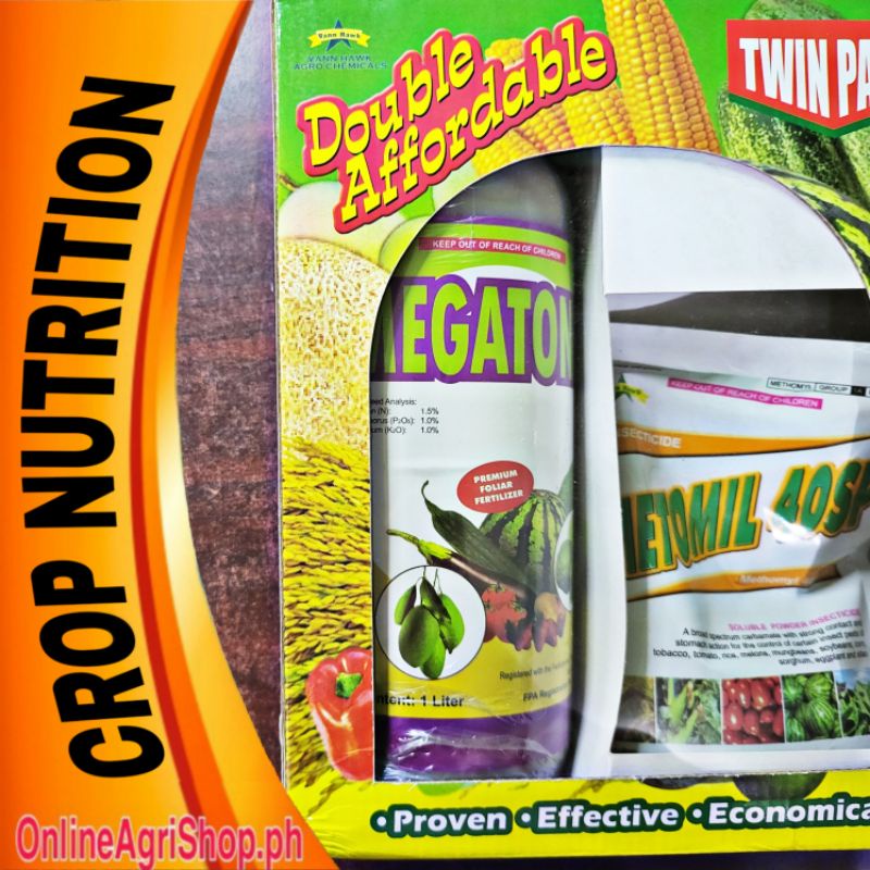 Megatonic Premium Foliar Fertilizer 1 Liter Twin Pack with Metomil ...