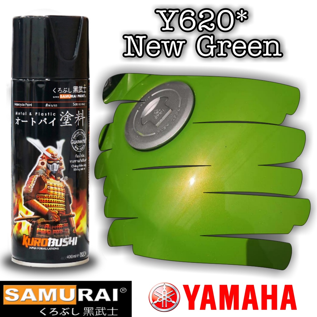 SAMURAI Spray Paint Y620* New Green Yamaha - Cash on Delivery (COD) | Shopee Philippines