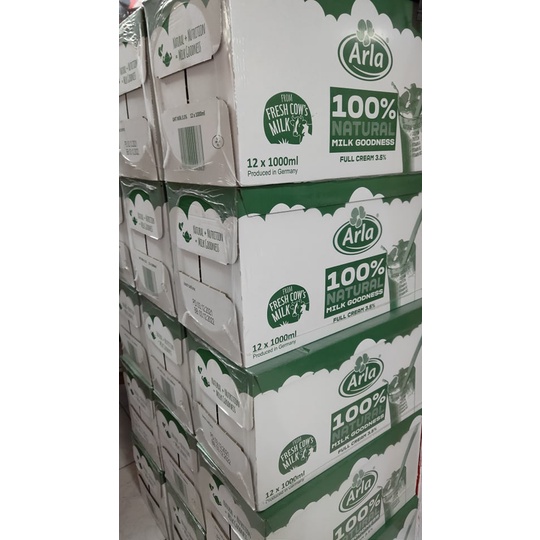 Arlas Fresh Cow Milk 1 box 10 liters | Shopee Philippines