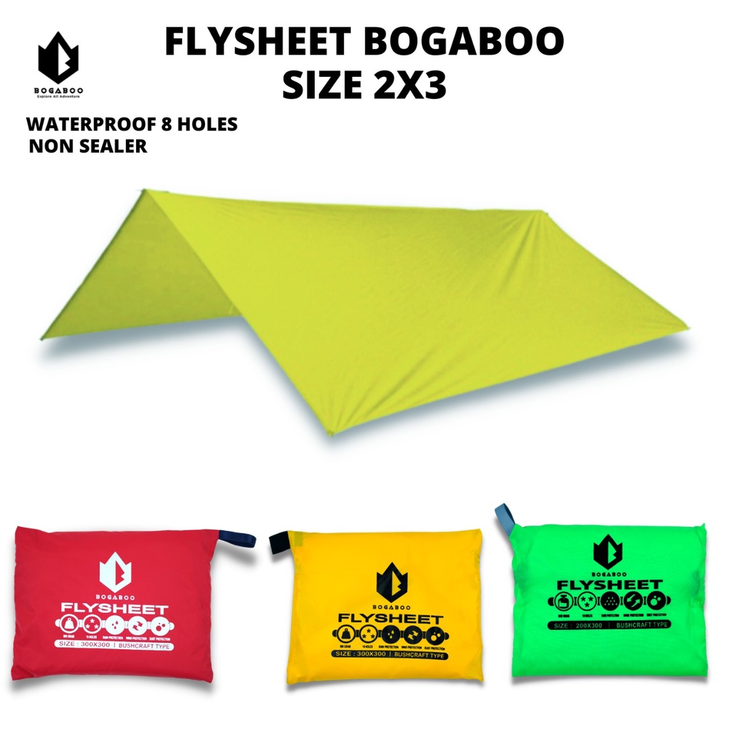 TENDA 2x3 Meter Size Flysheet - 8-hole Tent Cover - 2x3. Flysheet ...