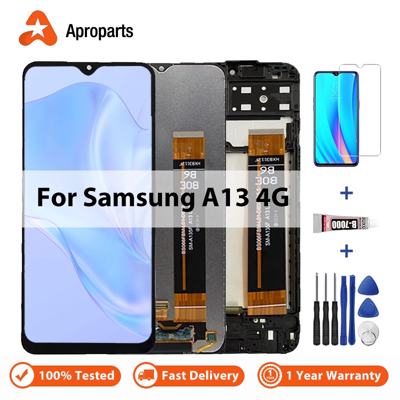 LCD For Samsung Galaxy A13 4G A135 SM-A135F A135M Display Touch Screen ...