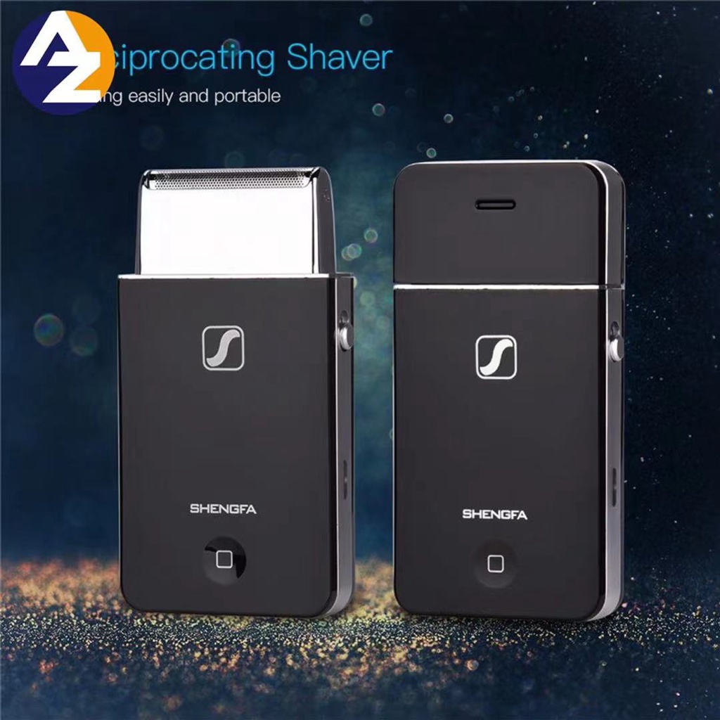 AZ Shengfa Rechargeable Shaver for Men (Black) | Shopee Philippines
