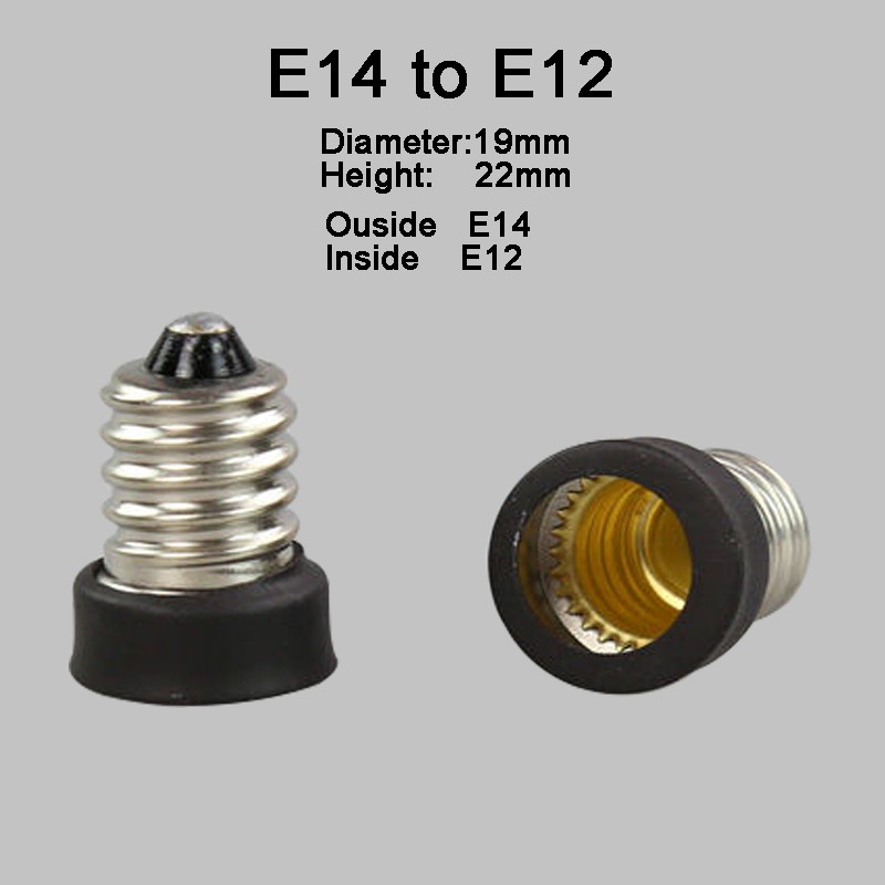 E12 E14 E17 E27 E40 B22 GU5.3 MR16 GU10 G4 G9 G24 Base Socket Conversion Adaptor For Light Lamp ...