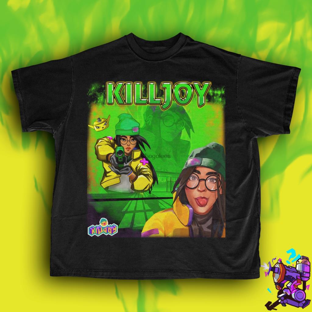 Valorant Killjoy Vintage Style Tshirt Bootleg Valorant Gifts For Gamers ...