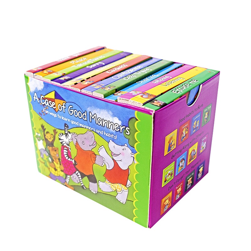 kids Book box set A Case of Good Manners (12 Mini Board Books)【ready ...