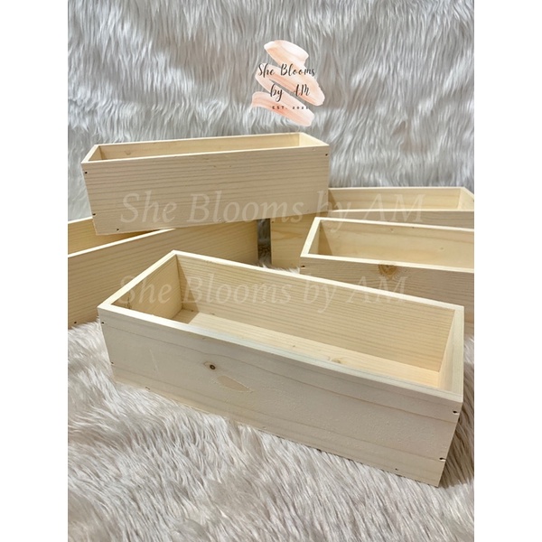 Wooden Box (Flower Box / Gift Box) | Shopee Philippines