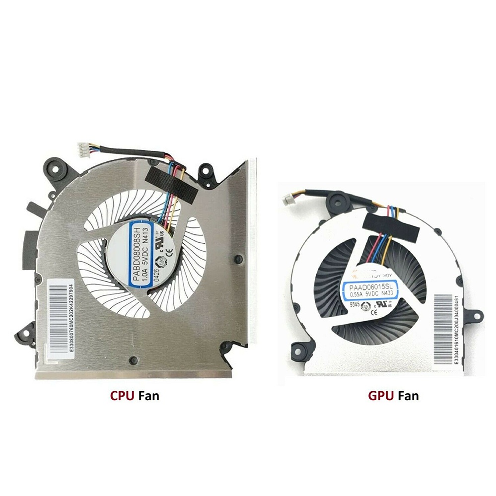 New CPU GPU COOLING FAN MSI GF63 GF65 MS-16R1/R3/R5 WF65 Thin 10SD ...