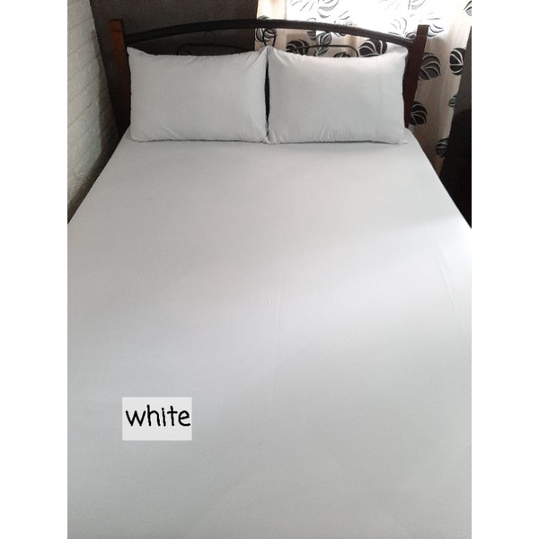 BEDSHEET ONLY !! (PLAIN PURE CANADIAN COTTON) | Shopee Philippines