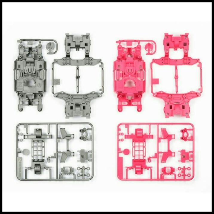 Tamiya 95235 Mini 4Wd Ms Chassis Set Silver Pink | Shopee Philippines