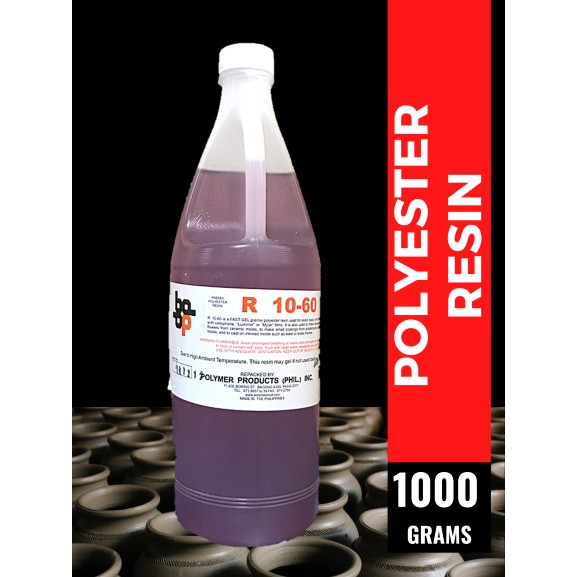 R10-60 Polyester Resin 1 Liter (Fast gel, Lamination of Wood, Capiz ...