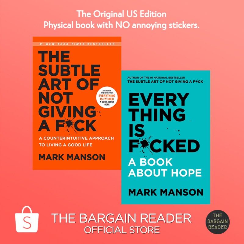 [2 BOOKS] The Mark Manson Bestselling Bundle by Mark Manson | Shopee ...
