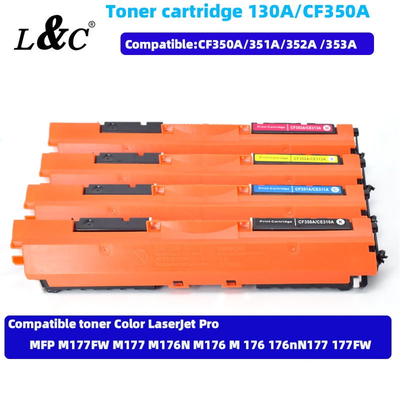 L&C Toner Cartridge 130A /CF350A/CF351A/CF352A/CF353A Black Cyan ...