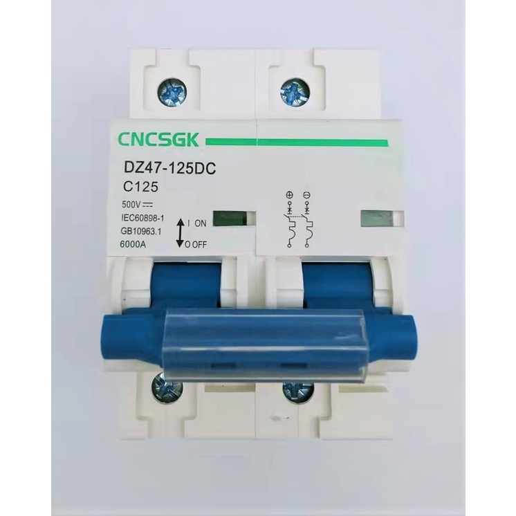 AC Breaker DC Breaker 10A 16A 20A 32A 40A 50A 63A 125A 2 Poles | Shopee ...