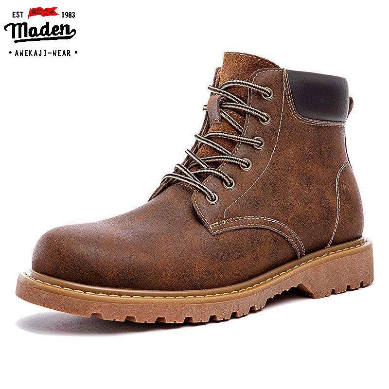 Maden Men's High Cut Retro Work Boots | Shopee Philippines