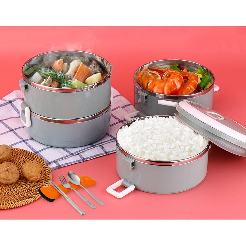 High Quality Lunch Box 3 Layers / 2 Layers Stainless Steel and Plastic ...
