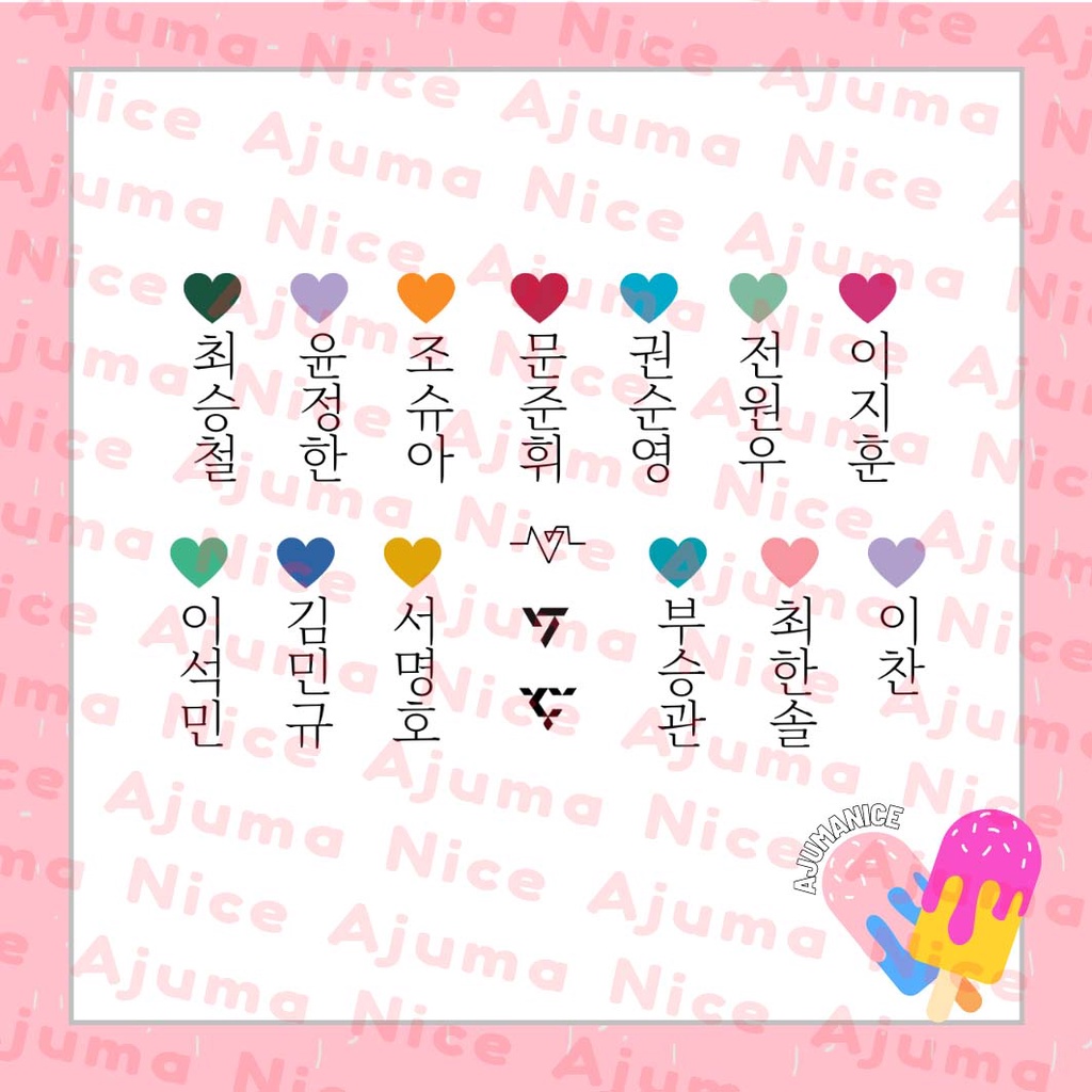 SVT Members Inspired Temporary heart Tattoos (byAjumaNice) | Shopee ...